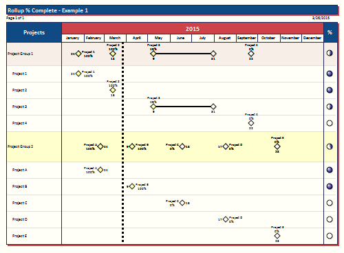 Fill a symbol when complete